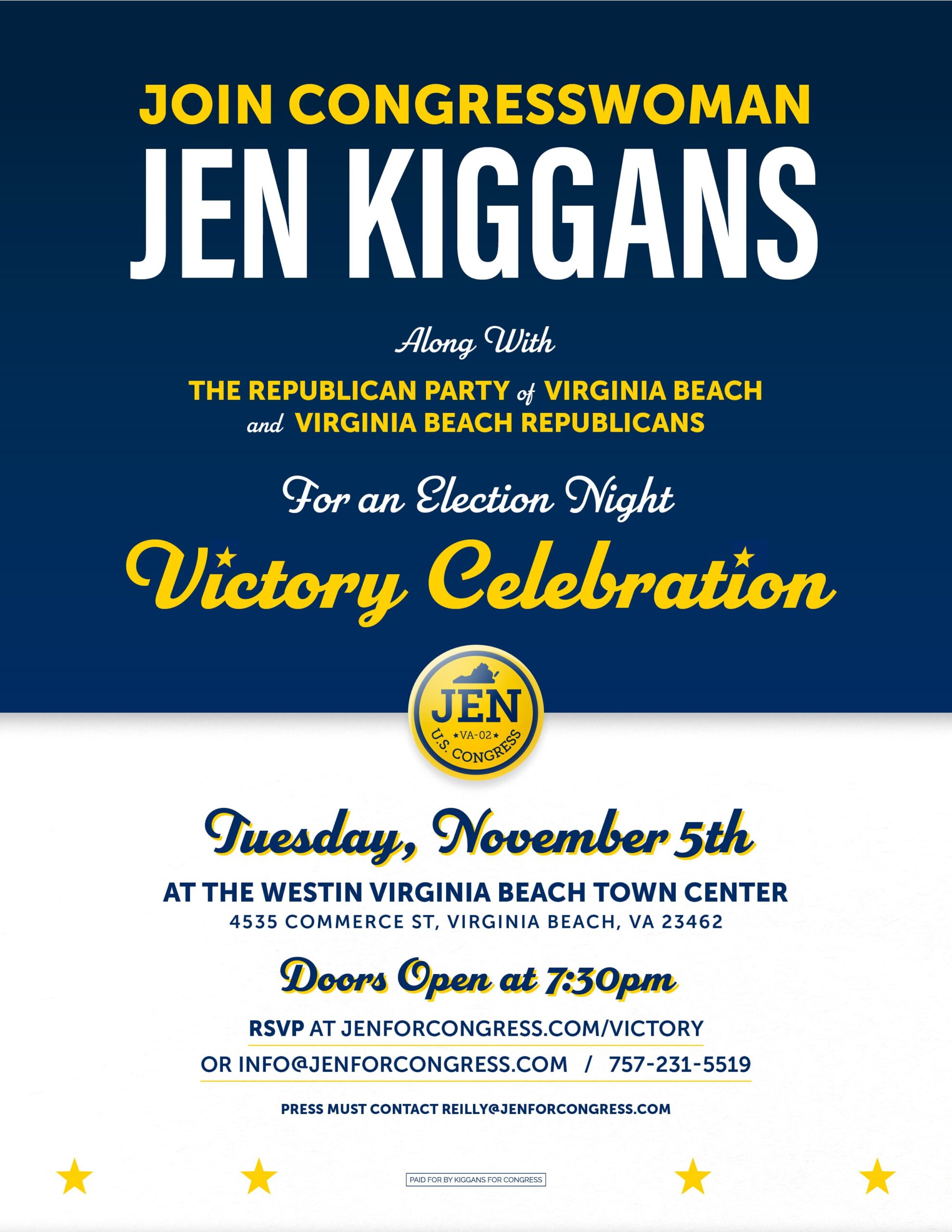 Victory - Jen Kiggans for Congress